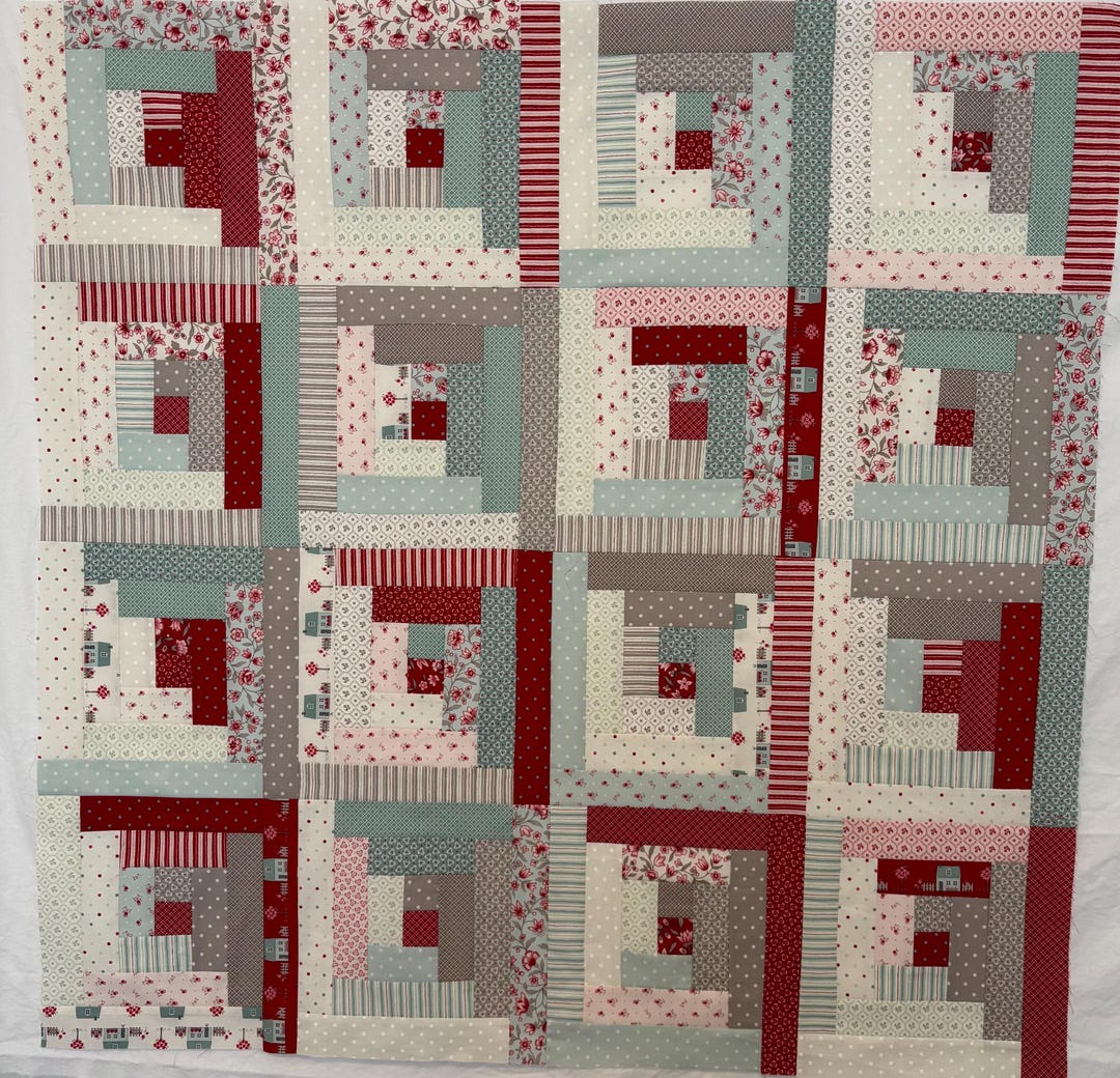 Log Cabin Quilt Top My Summer House by Bunny Hill Designs DIY ...