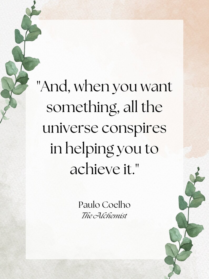 Powerful Quote From the Alchemist - Etsy