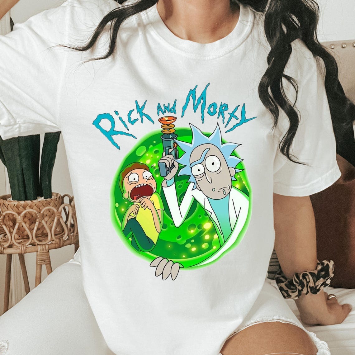 Rick and Morty Softstyle T-shirt, Rick and Morty, Rick Morty Series ...