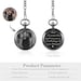 Personalized Photo Pocket Watch With Loving Message Gift for Him,custom ...