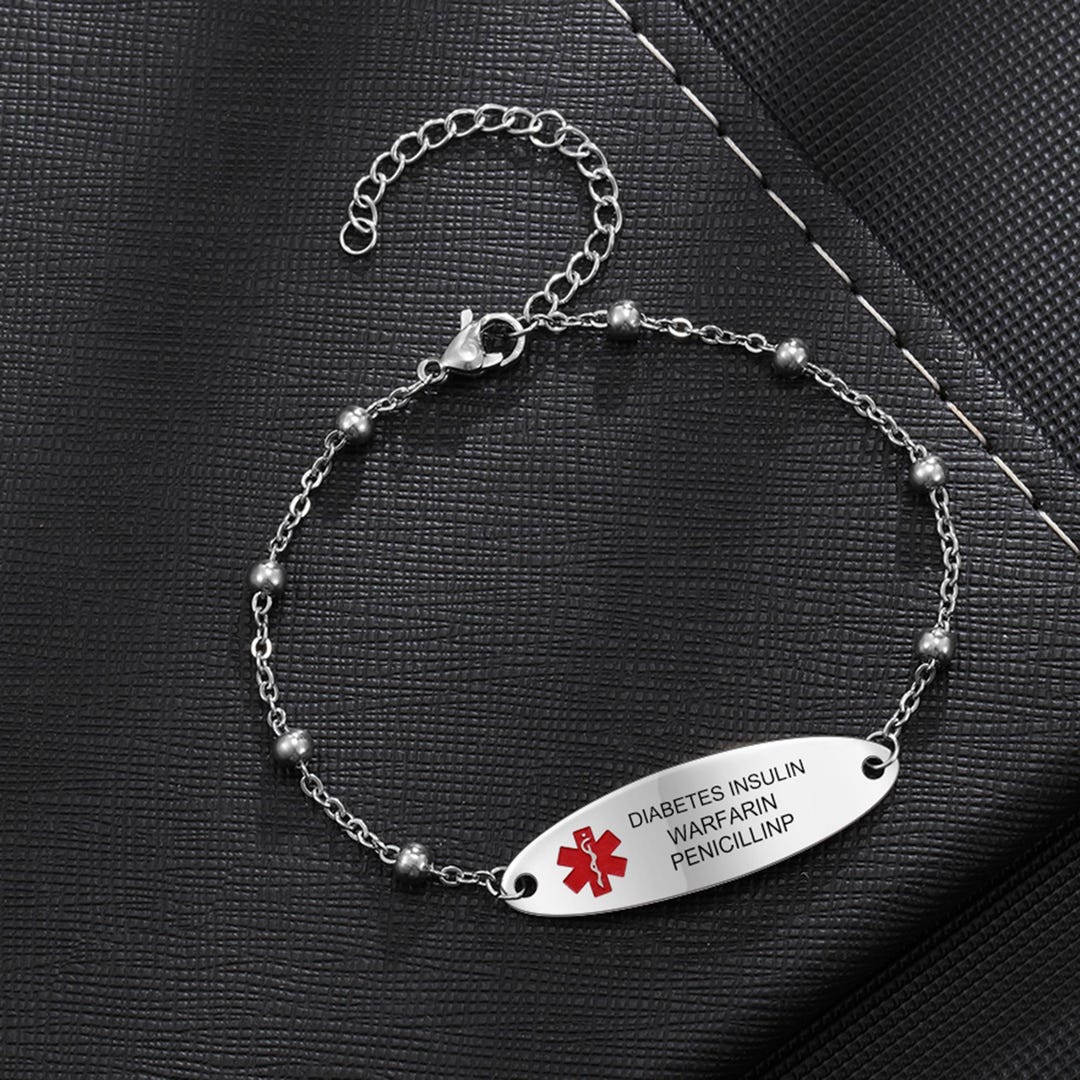 Medical Alert Bracelets for Women,medical Alert ID Bracelet,emergency ...