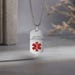 Medical Alert Necklace for Men Emergency Id Necklace Engraved Dog Tag ...