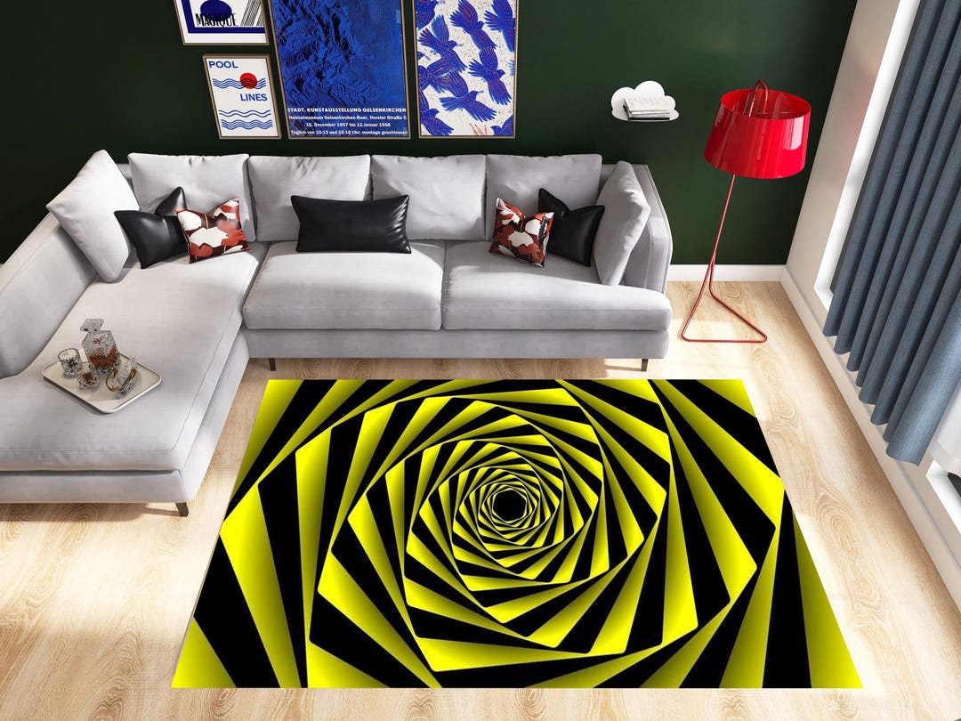 Optical Illusion,illusion Rug,3d Vortex Illusion,floor Vortex Rug,3d ...