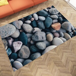 Pebbles Rug,garden Decoration,patio Decor,outdoor Rug,stone Rug ...