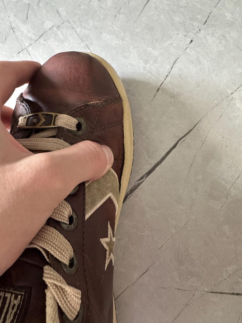 Vintage Y2K Mocha Skater Converse Chunky Shoes - Etsy