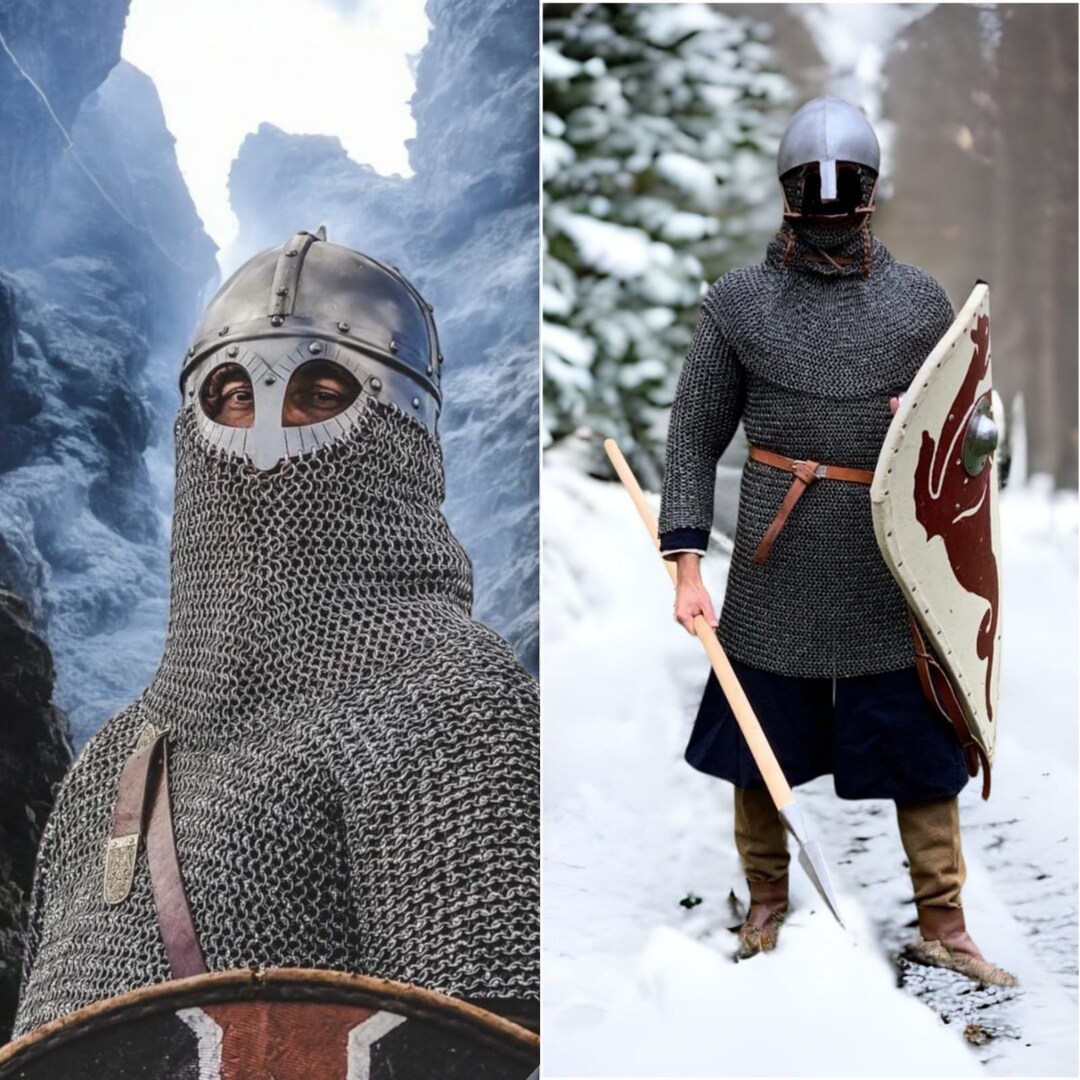 Viking Chainmail, Early Medieval Riveted Maille - Etsy