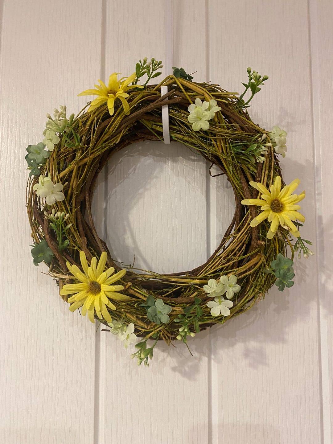 Spring Daisy Wreath - Etsy