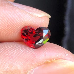 Orange Spinel Heart 2.19 Carat Natural Spinel Gemstone, Gemstone Lovers ...