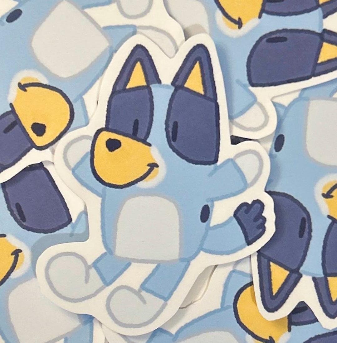 Bluey Stuffed Animal Sticker - Etsy