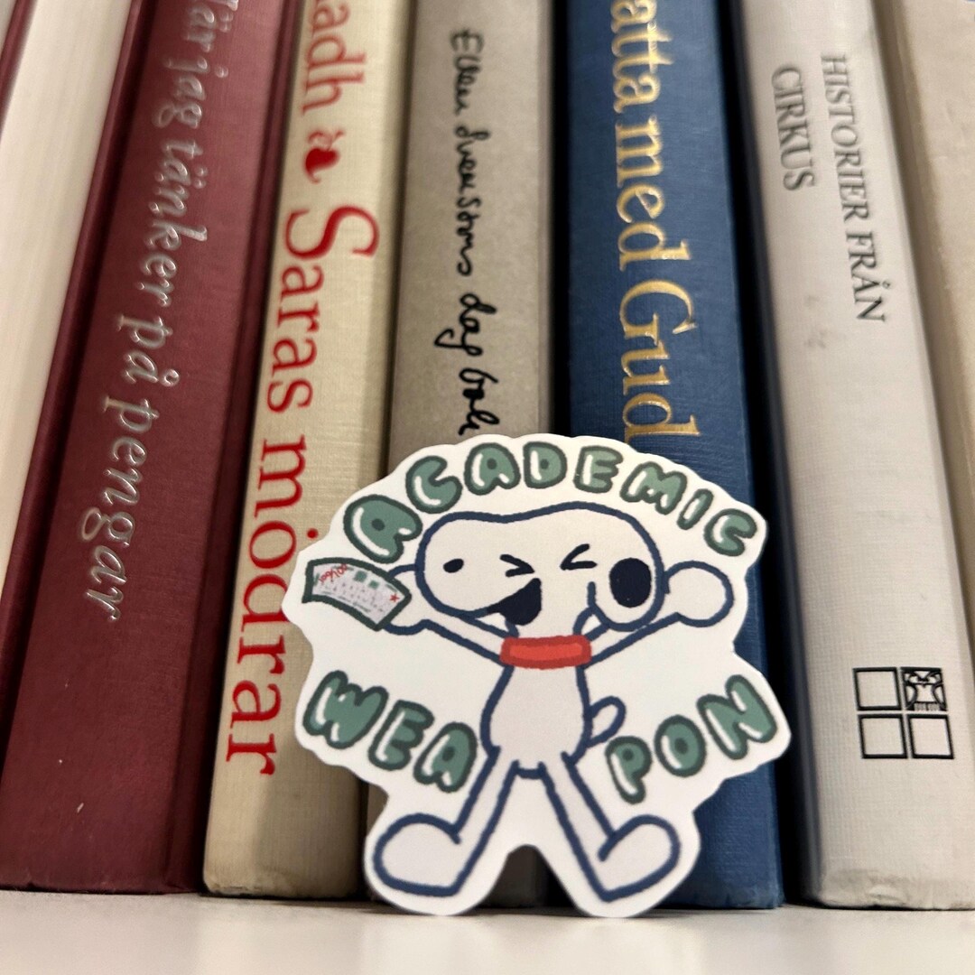 Snoopy Academic Weapon Sticker - Etsy