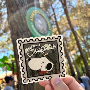 Camp Snoopy Stamp Sticker - Etsy