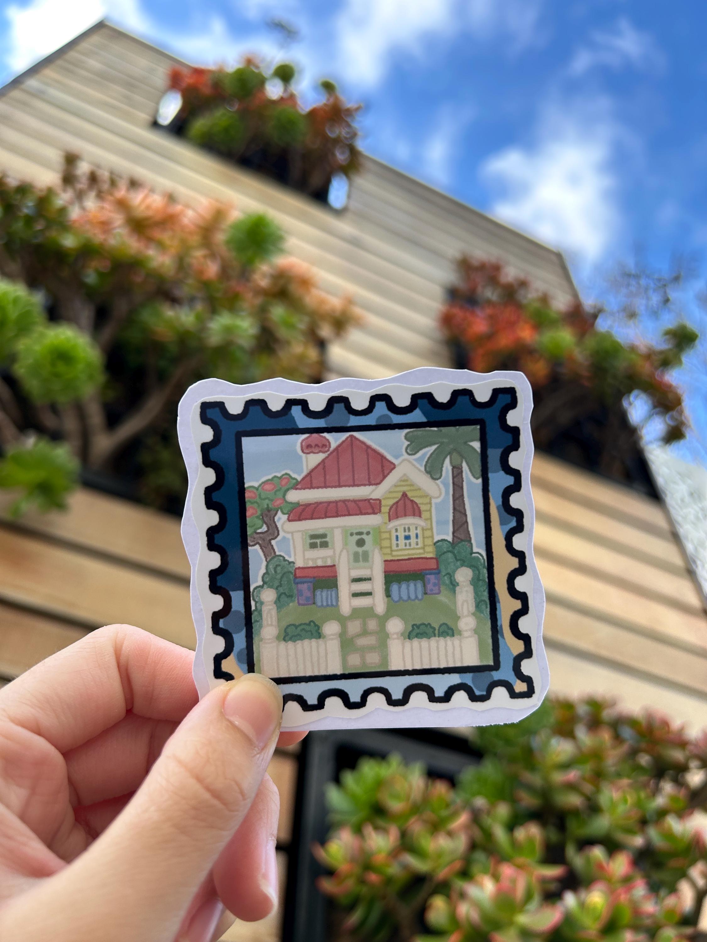 Bluey House Stamp Sticker - Etsy