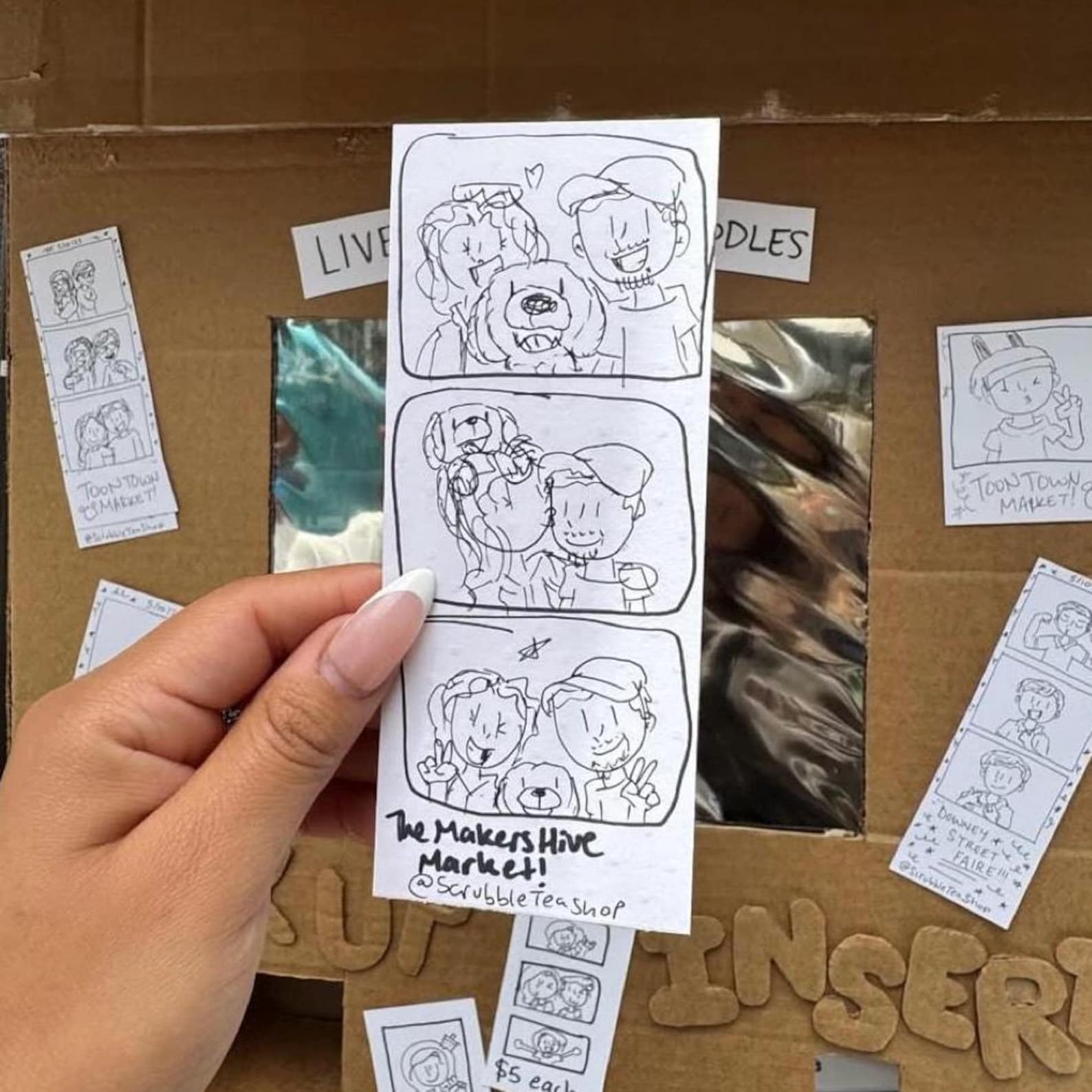Personalized Photo Booth Strip Doodle - Etsy