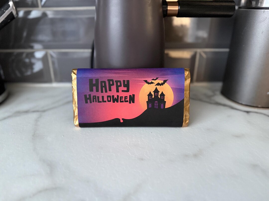 Halloween Chocolate Bar Wrapper, Halloween Chocolate Bar - Etsy