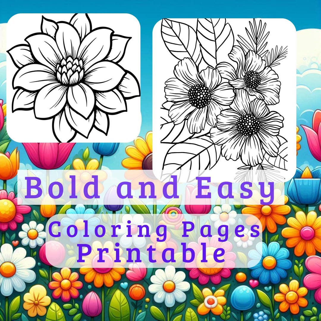 40 Bold and Easy Coloring Pages Printable|bold Coloring Pages Fun and ...