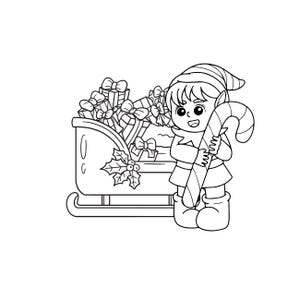 Elf Christmas Coloring Pages , Festive Printables & Fun Holiday ...