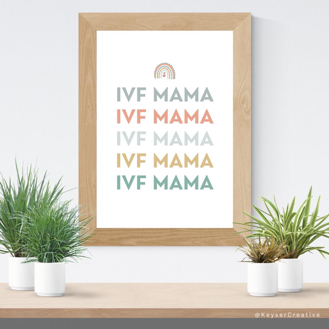 IVF Warrior Printable | Infertility Inspirational Wall Art Decor ...