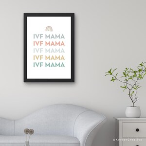 IVF Warrior Printable | Infertility Inspirational Wall Art Decor ...