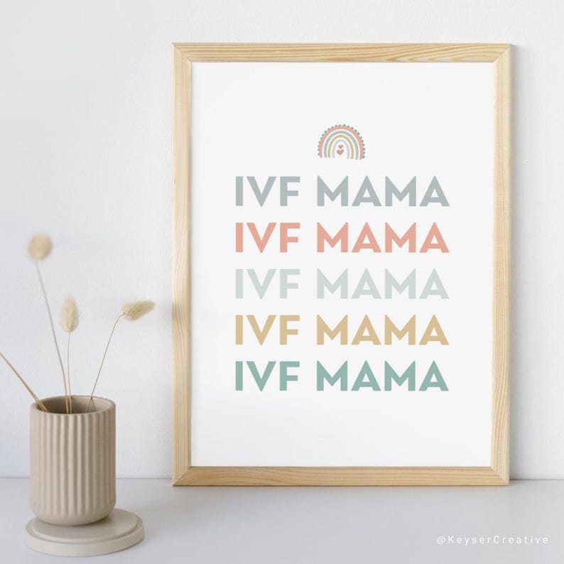 IVF Warrior Printable | Infertility Inspirational Wall Art Decor ...