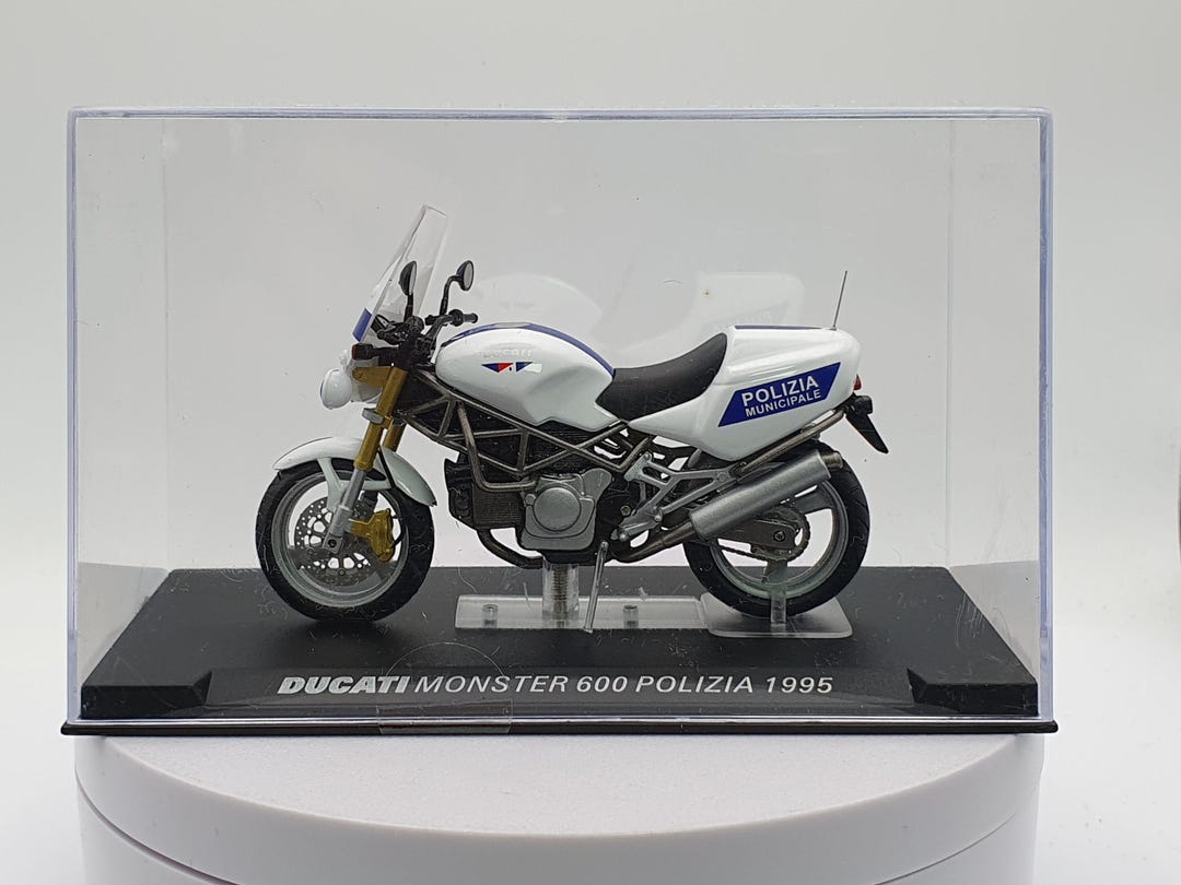 Ducati Monster Police Motorcycle (1995) Newsstand 1/24 White - Etsy
