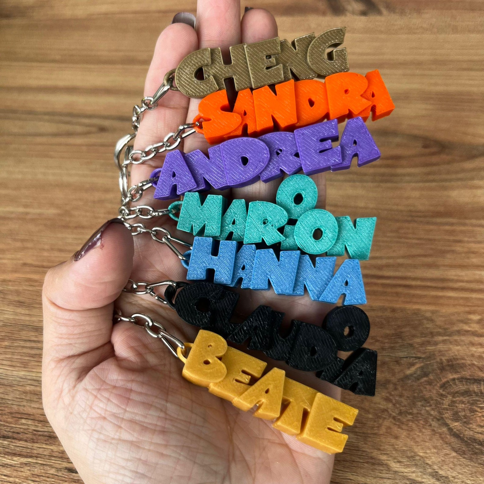 Custom 3D Printed Keychain - Custom Key Chain - Name Keychain - Custom ...
