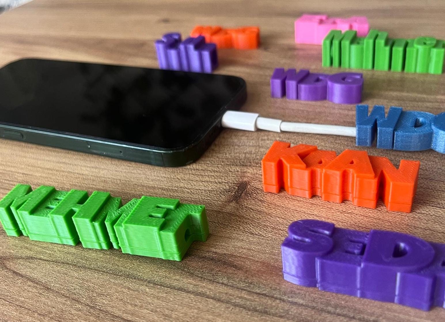 3D Printing Phone Cable Clip, Personalized Cable Clip, Cable Management ...