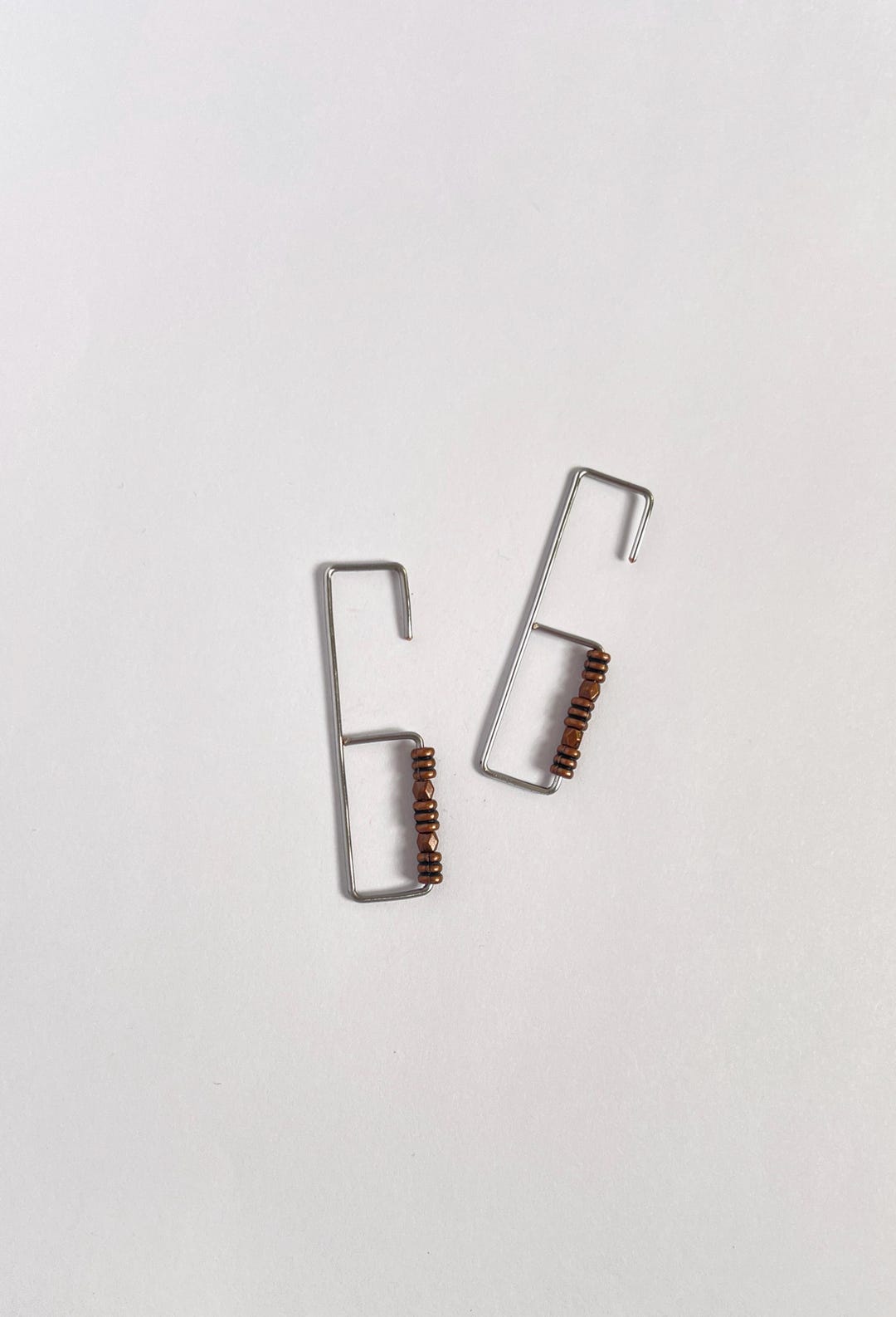 The Minimalist Collection-metal and Wire Earrings - Etsy