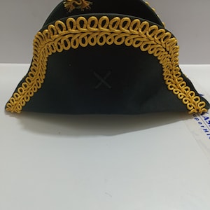Napoleon Bicorne With Gold Trim - American Cocked Hat - Red White Blue ...