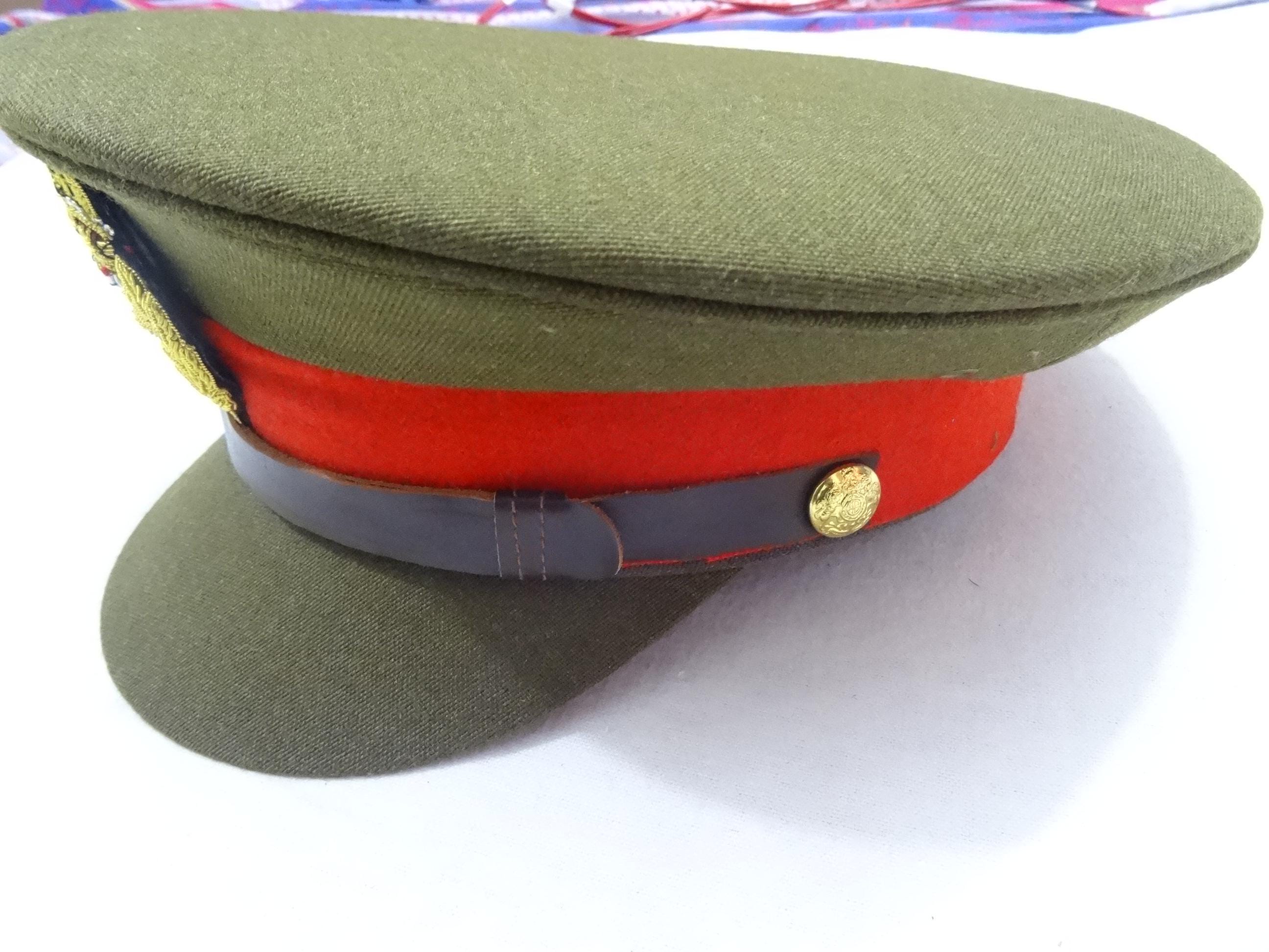 WW2 British Army General Staff Officers Peak Visor Cap Colonel and ...