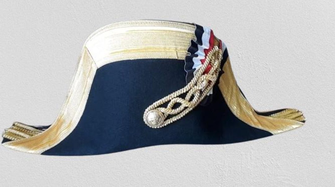 PRUSSIAN ADMIRAL’S Bicorn Hat - Revolutionary War Inspired headwear - Etsy
