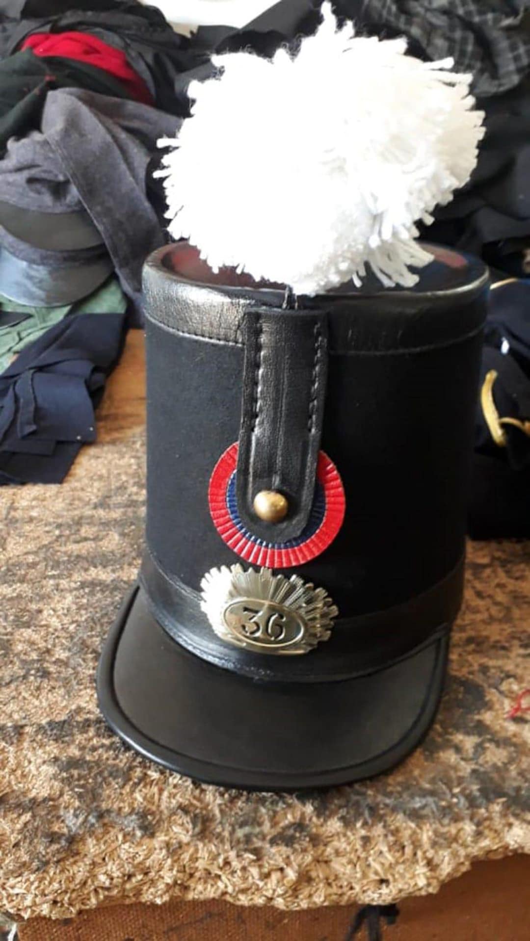 Swiss Army Fusilier Voltigeur Shako Leather Felt Hat - Etsy