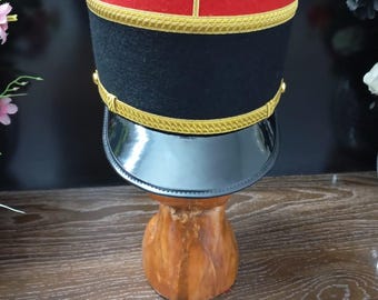 Hat Cap Kepi - French Police Dress Kepi, of Black Wool With Silver ...