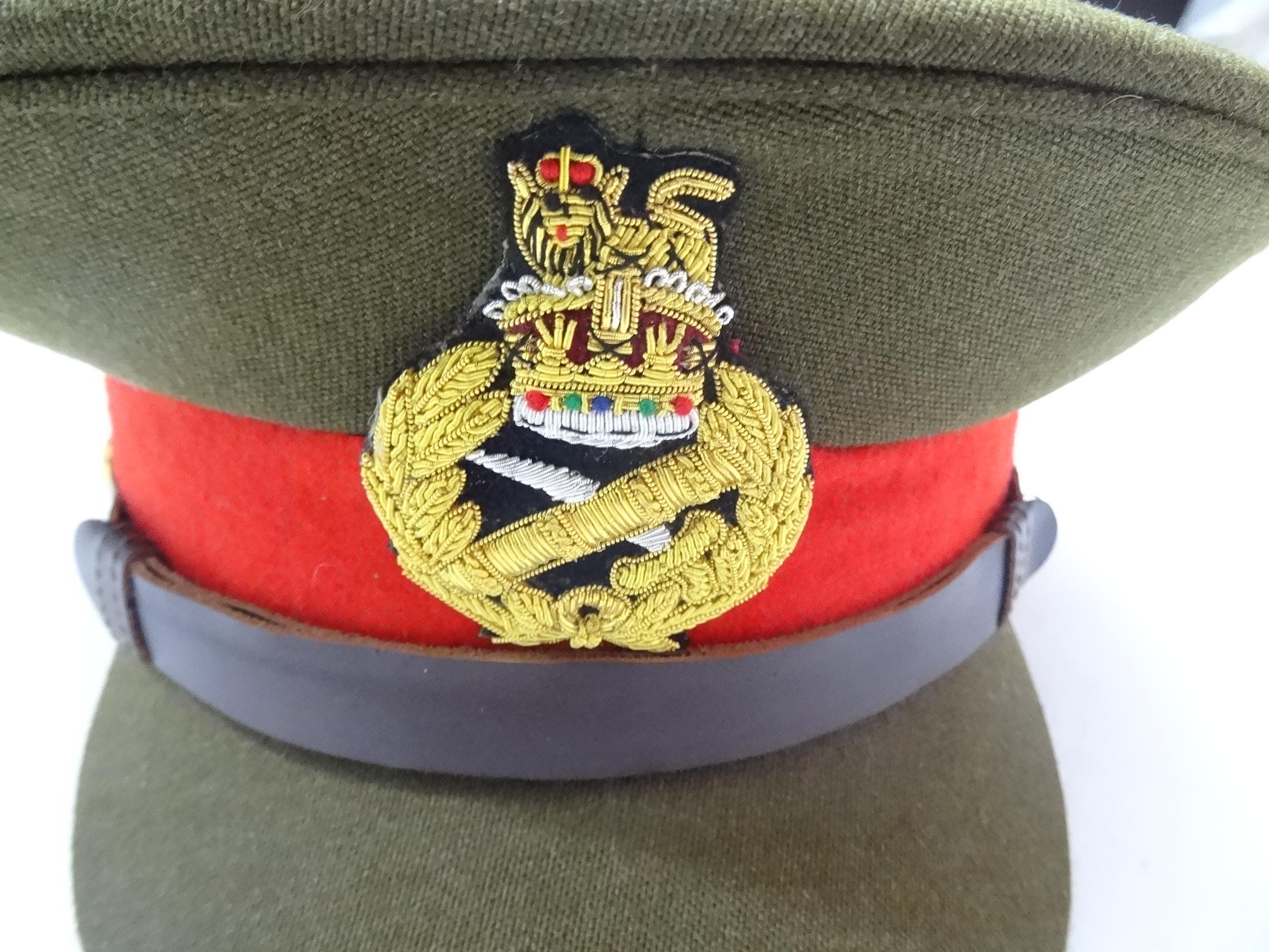 WW2 British Army General Staff Officers Peak Visor Cap Colonel and ...