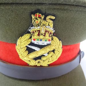 WW2 British Army General Staff Officers Peak Visor Cap Colonel and ...