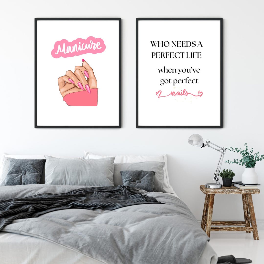 Nail Salon Printable Wall Art, Printable Nail Prints, Manicure Print ...