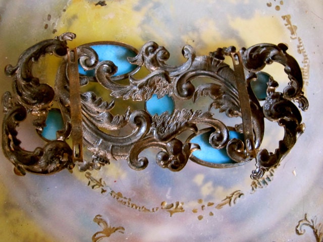 Antique Belt Buckle Sash Guide Victorian or 1920s Flapper Ornament Very ...