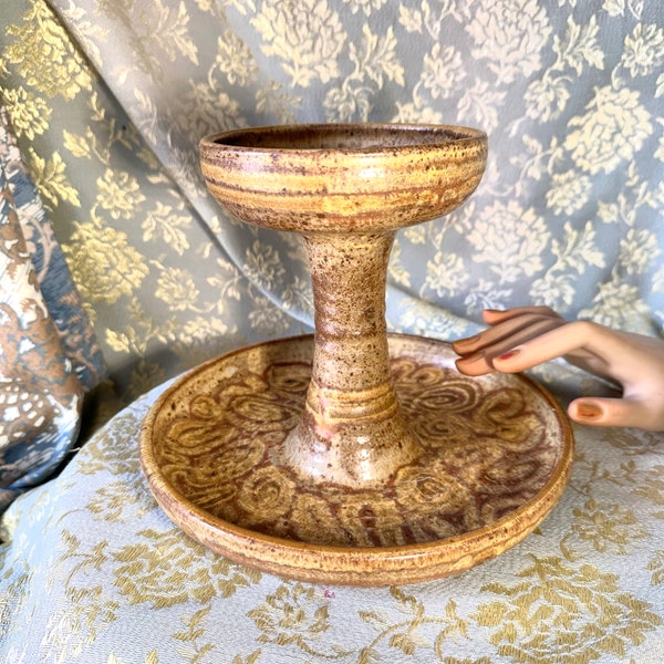 Mcm Pedestal Platter - Etsy