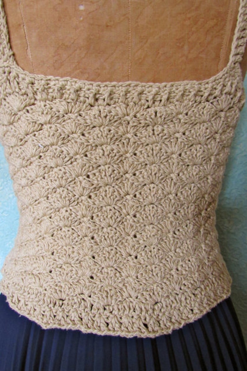 70s Crochet Top Hippie Crop Top Ooak Crochet Top Grunge Etsy