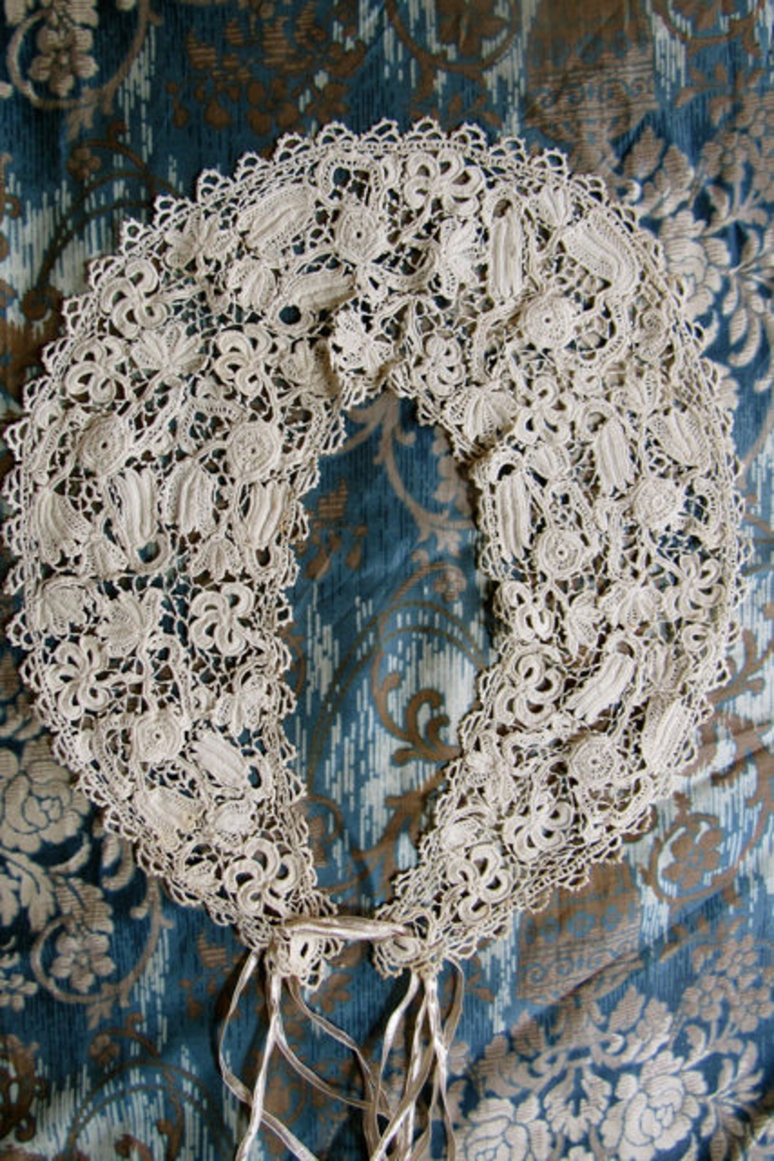 Antique Edwardian Victorian Lace Collar Queen Victoria - Etsy