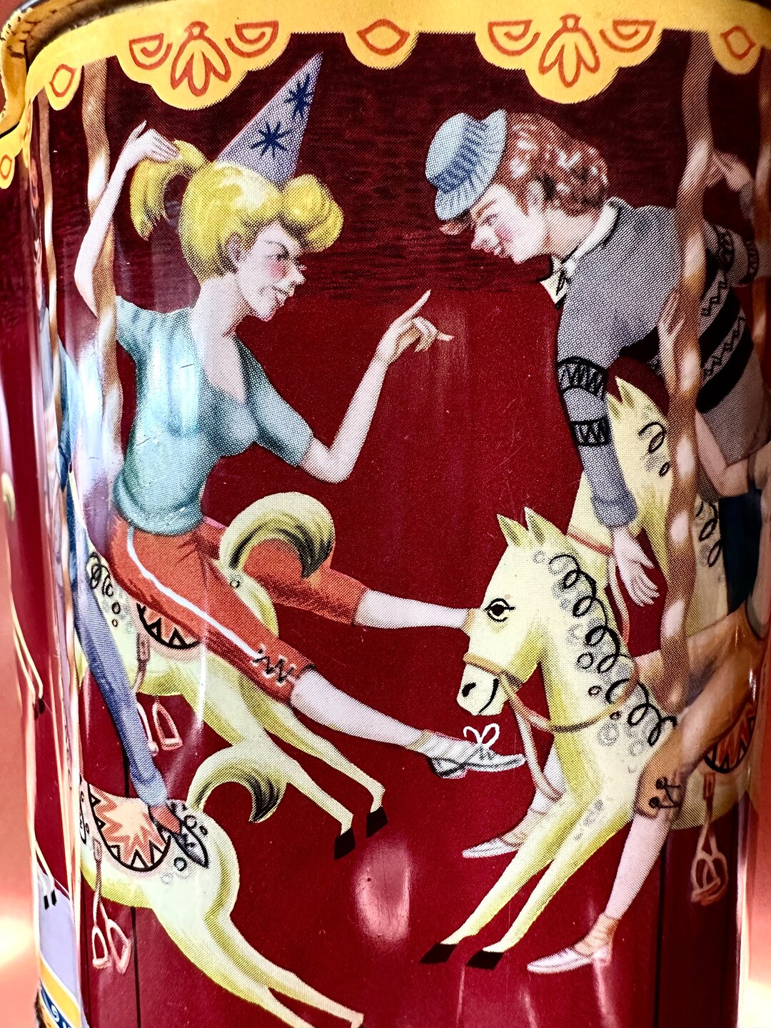 Vintage Mid Century Piccadilly Circus Carousel Merry Go Round Toffee ...