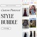 Custom Pinterest Board Style Bundle - Etsy