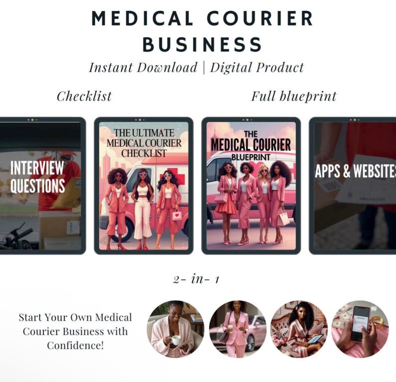 Medical Courier Business Startup Guide: Plan & Checklist (digital ...