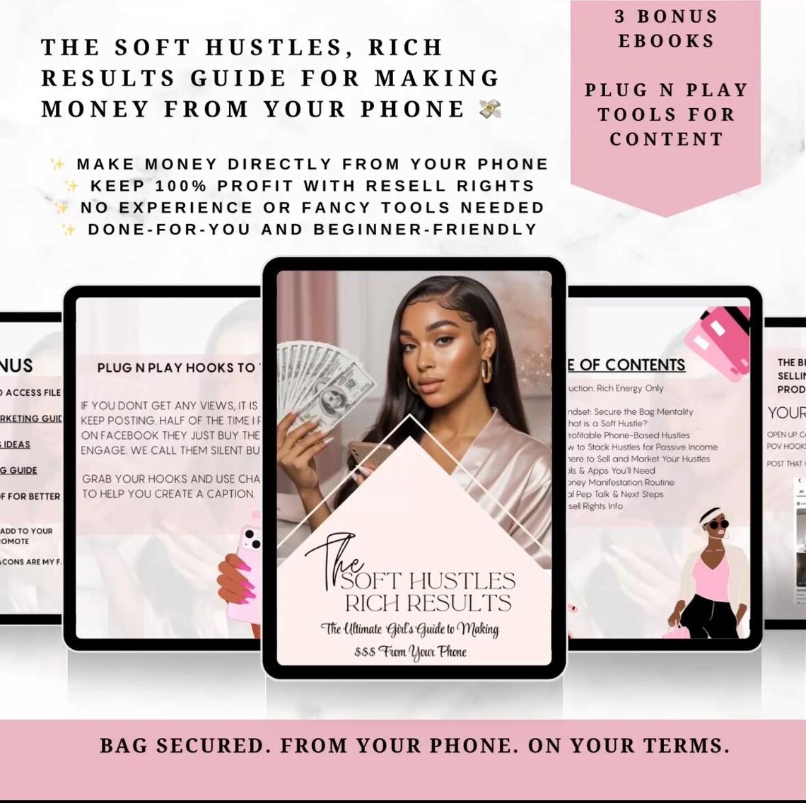Digital Hustle Ebook Bundle: Resell Rights Included, Passive Income ...