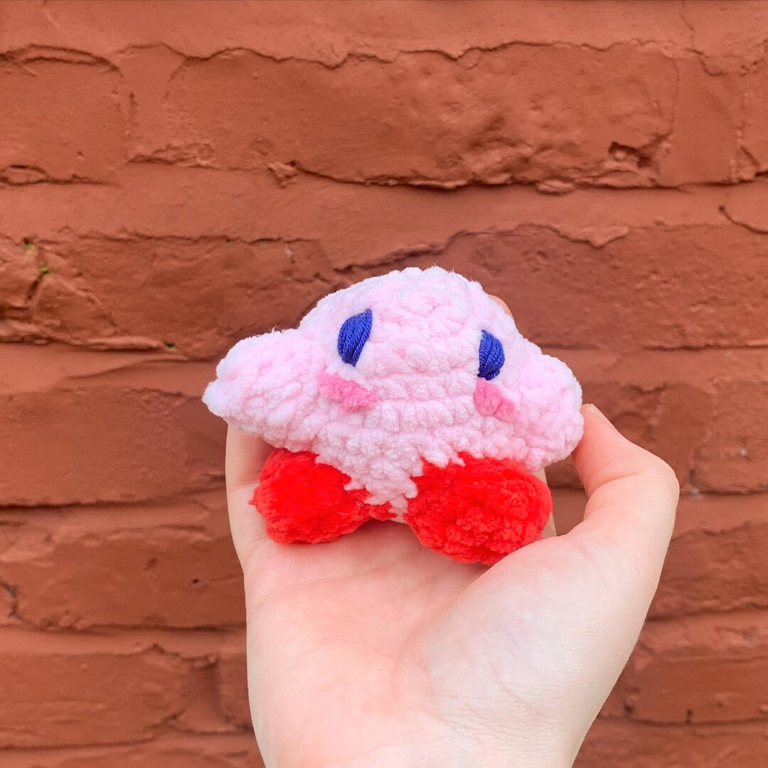 Pink Blob Cute Handmade Amigurumi Plushie, Gamer Desk Buddy, Game Room ...
