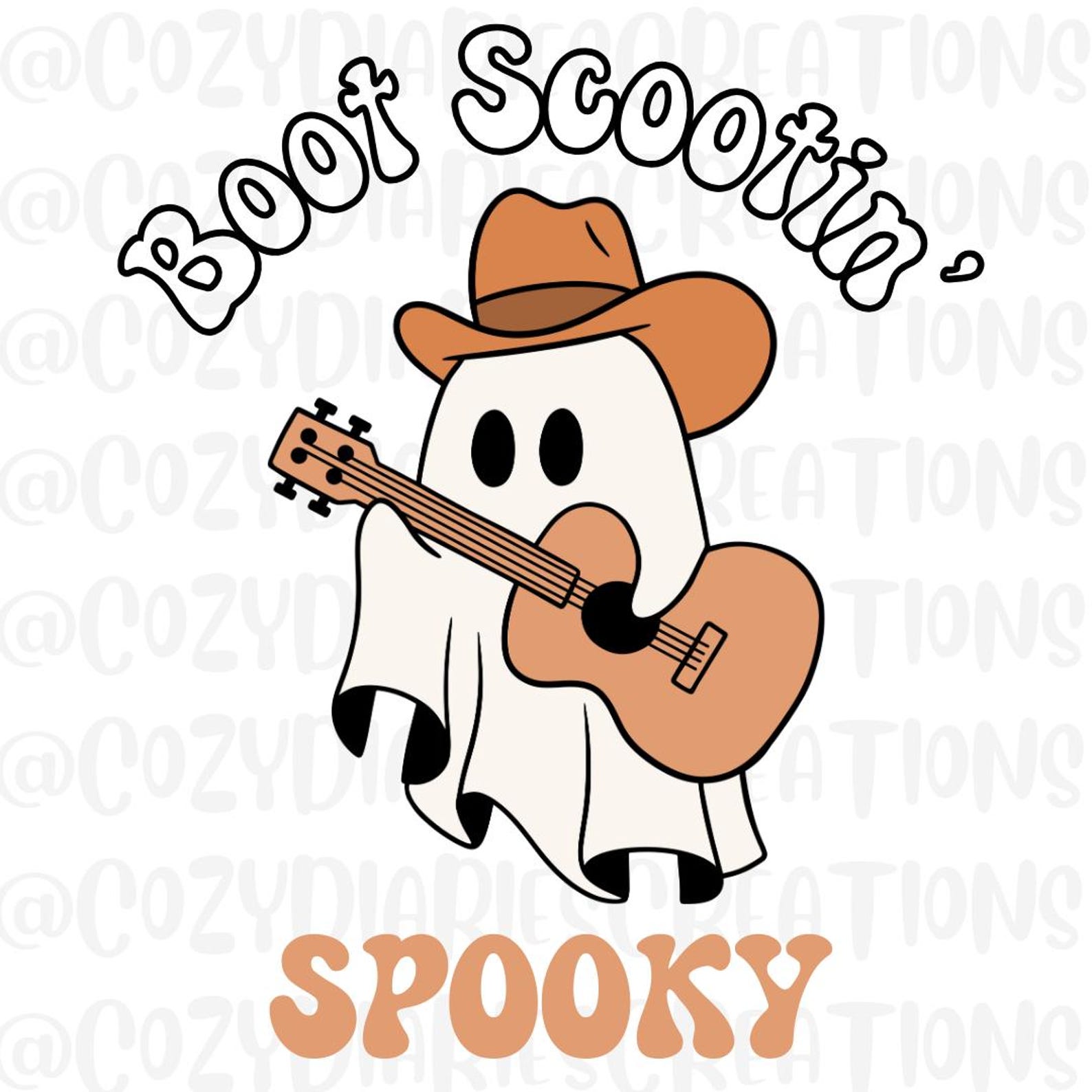 Boot Scootin' Spooky SVG, Boot Scootin' Spooky PNG, Cowboy Ghost Svg ...