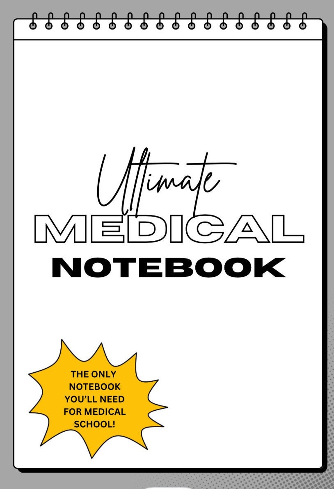 Ultimate Medical School Notebook All Topics the Perfect Digital ...