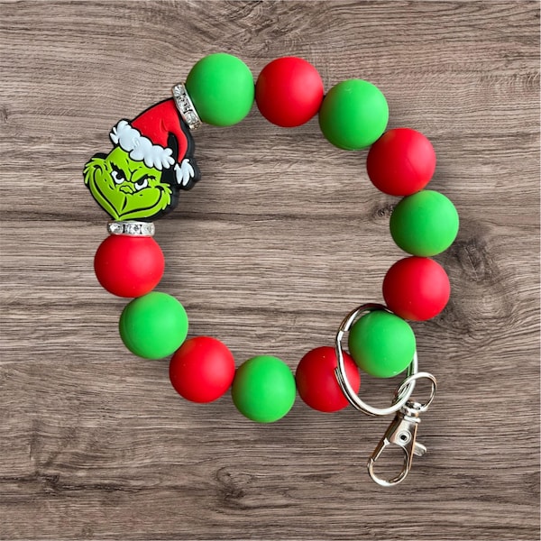 Grinch Keychain - Etsy