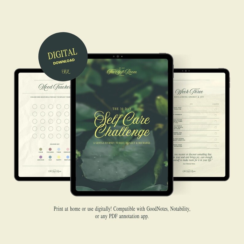 30-day Self-care Challenge Printable | Mental Health Journal PDF ...