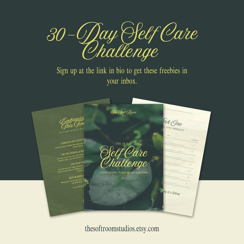 30-day Self-care Challenge Printable | Mental Health Journal PDF ...