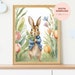 Peter Rabbit Nursery Poster, Watercolor Nursery Decor, Nursery Wall Art ...